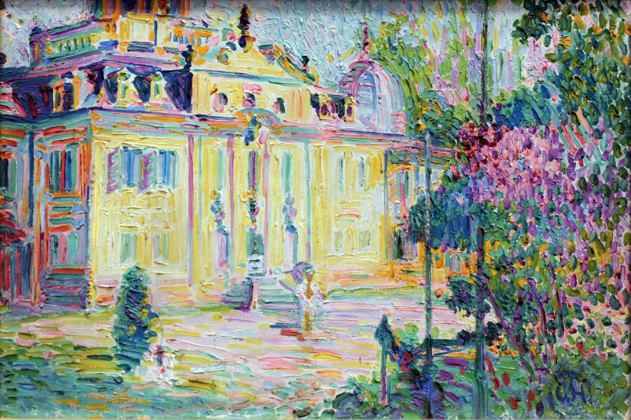 Schloss Belvedere bei Weimar von Curt Herrmann: Kunstdruck