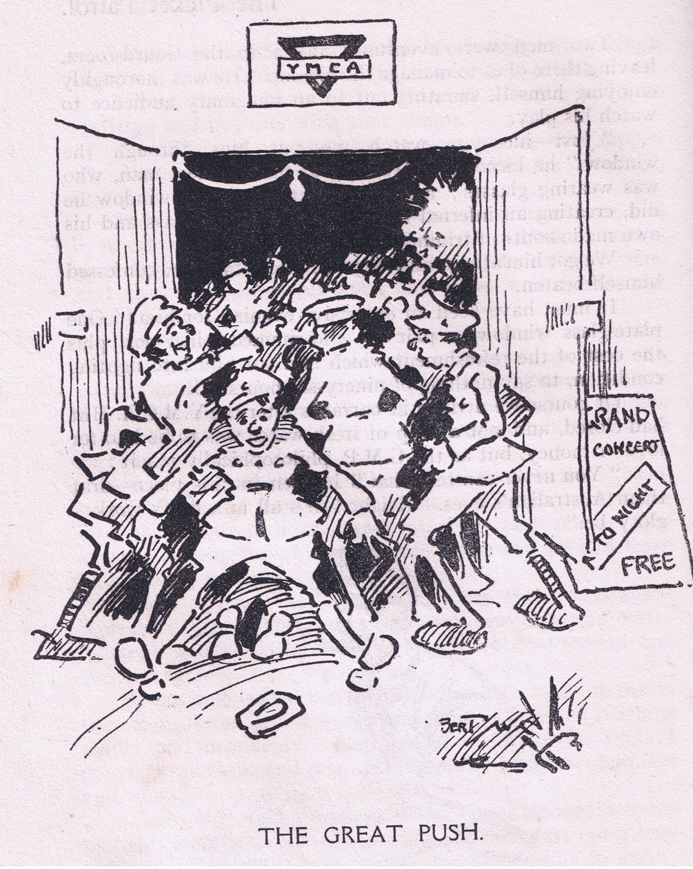 Der große Vorstoß von Cyrus Cuneo: Kunstdruck kaufen