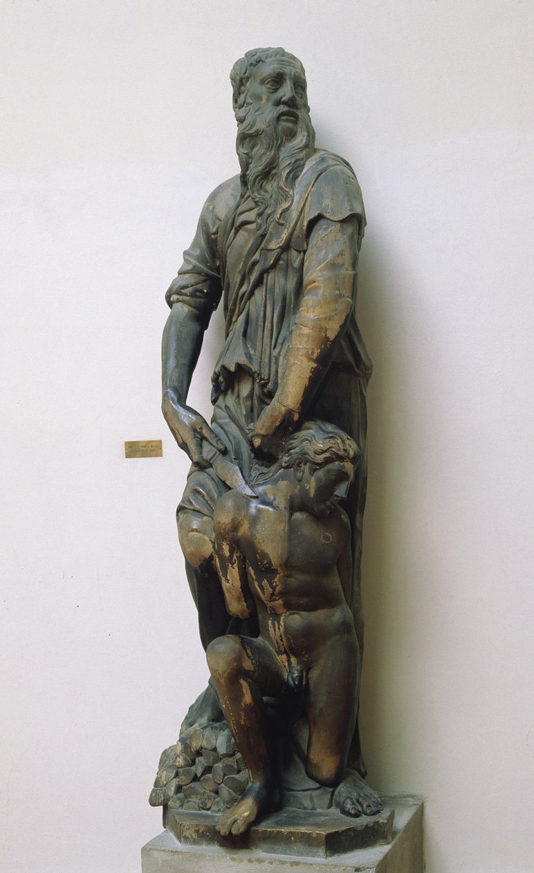 Abraham und Isaak, 1421 von Donatello: Kunstdruck kaufen