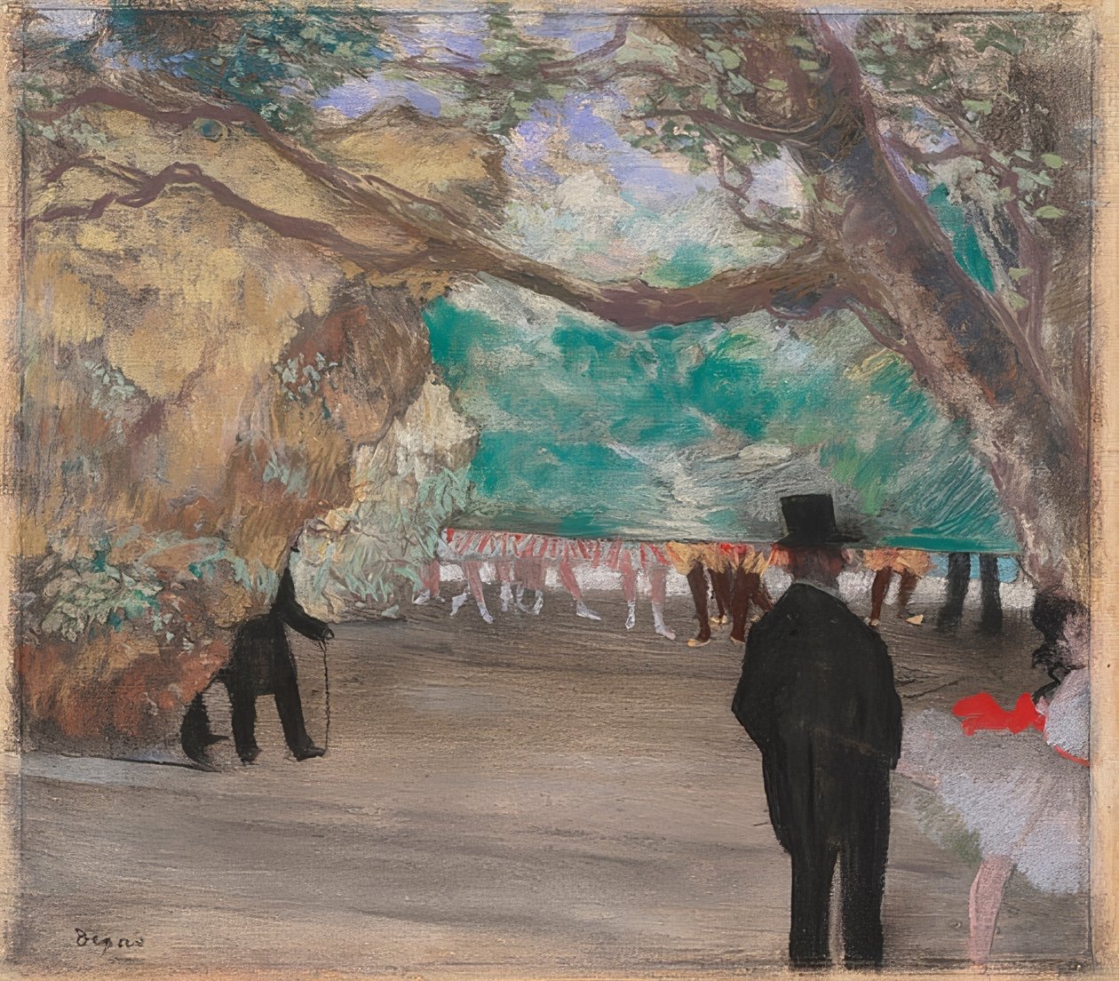 Der Vorhang von Edgar Degas: Hochwertigste Kunstreproduktion