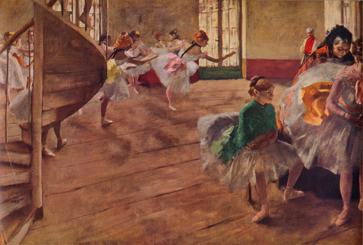Die Probe, ca. 1874 von Edgar Degas: Kunstdruck kaufen