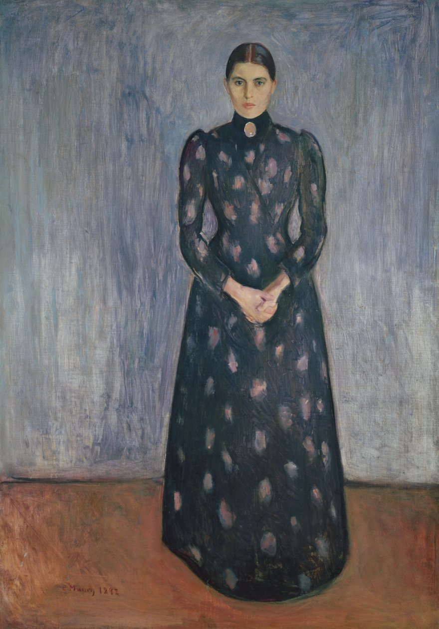 Porträt von Inger Munch von Edvard Munch: Kunstdruck