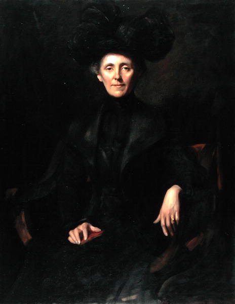 Dame in Schwarz von Emil Fuchs: hochwertiger Kunstdruck