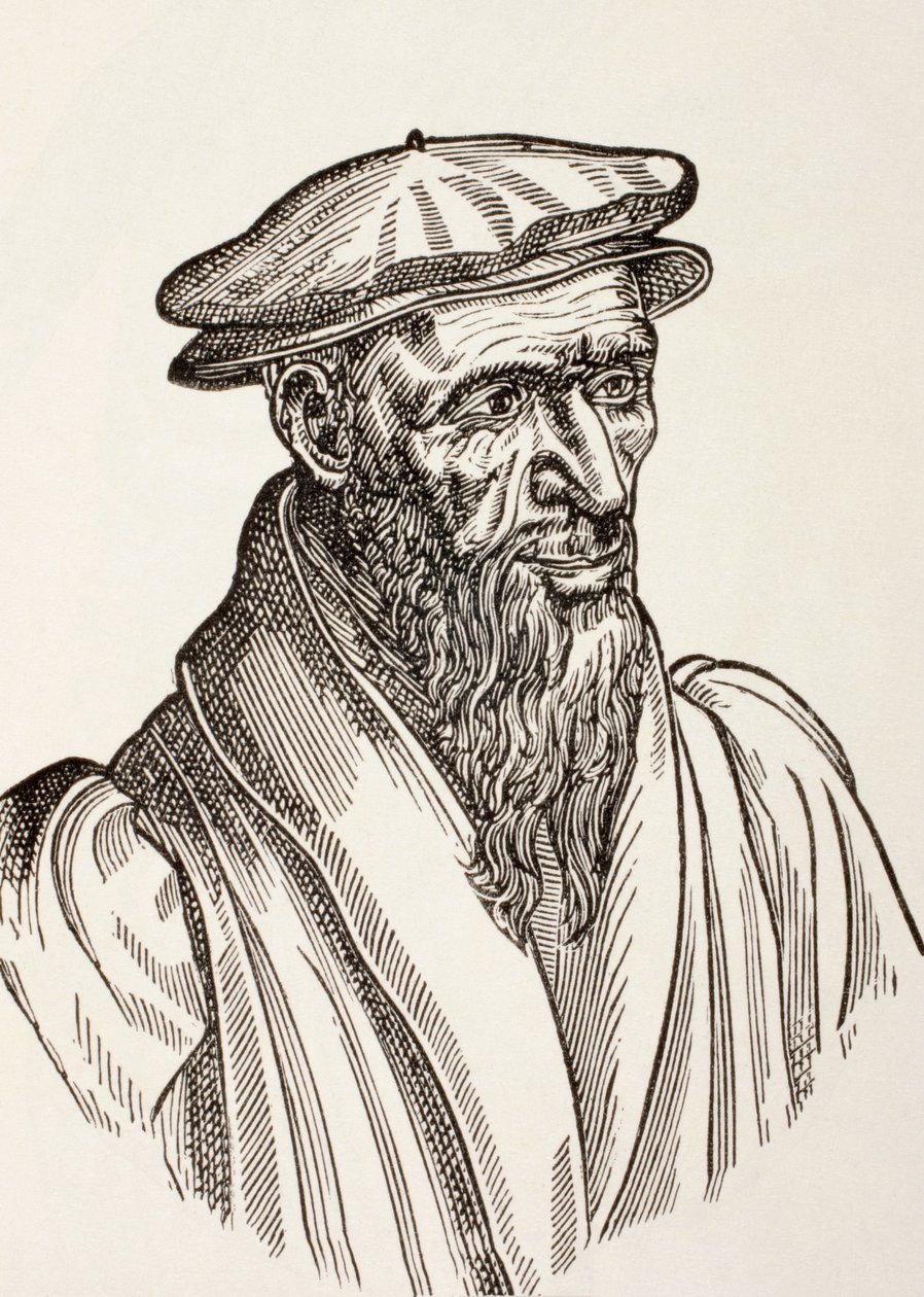 Wilhelm Farel, aus 'Militär- und Religionsleben im Mittelalter' von ...