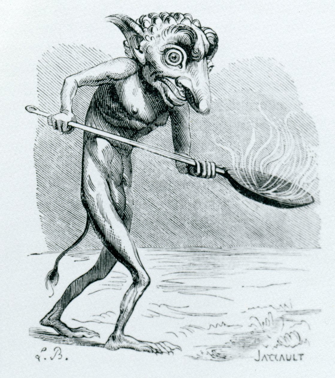 Der Ukobach, Illustration aus dem Dictionnaire Infernal von Jacques Albin Simon Collin de Plancy