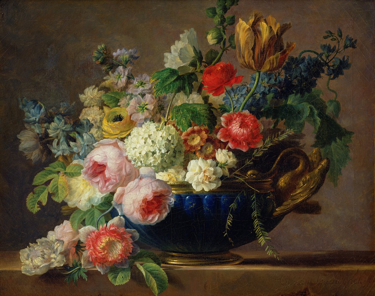 Blumenvase von Gerard van Spaendonck: Kunstdruck kaufen