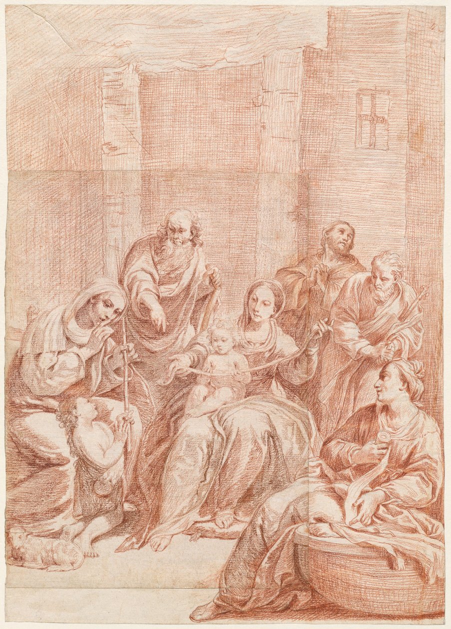 Die Heilige Familie von Giuseppe Maria Crespi: Kunstdruck