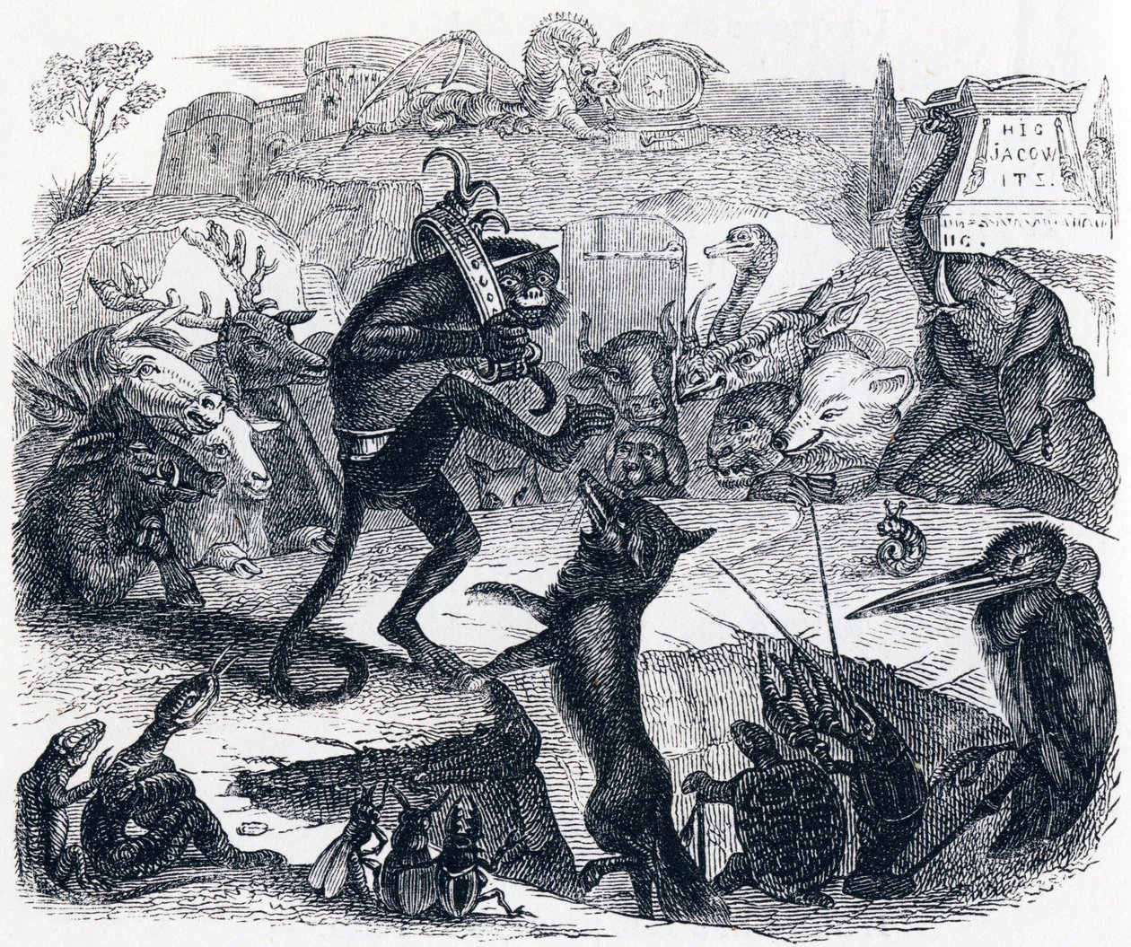 Der Fuchs, der Affe und die Tiere - Fabeln von La Fontaine