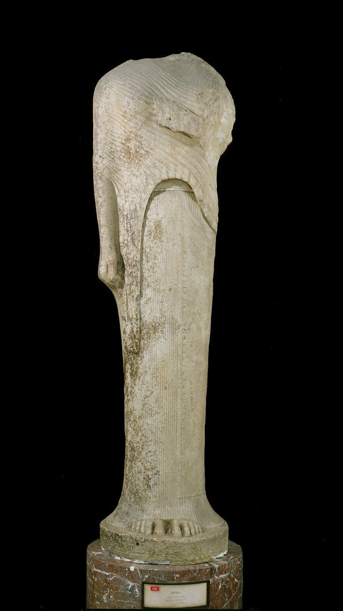 Kore-Figur, gewidmet von Cheramyes an Hera, aus dem Heiligtum der Hera ...