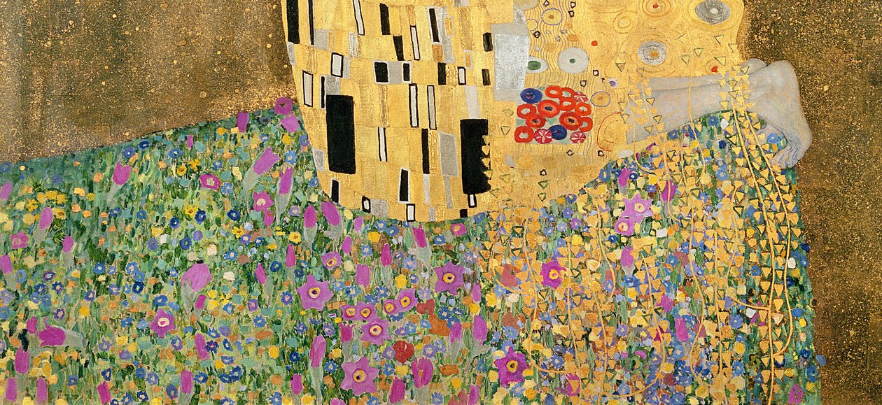 Der Kuss, 1907-08 (Detail) von Gustav Klimt: Kunstdruck