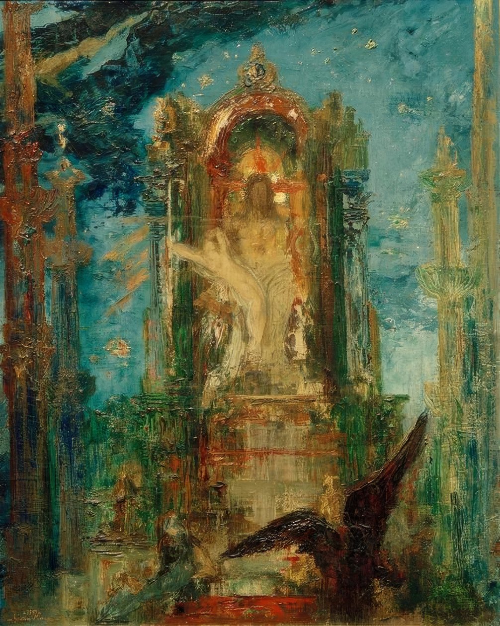 Jupiter und Semele von Gustave Moreau: Kunstdruck kaufen