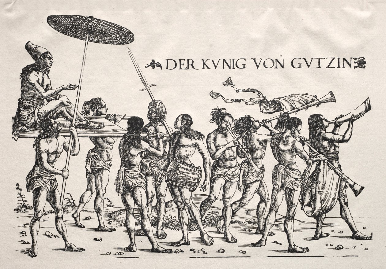 Der König von Cochin von Hans Burgkmair: Kunstdruck