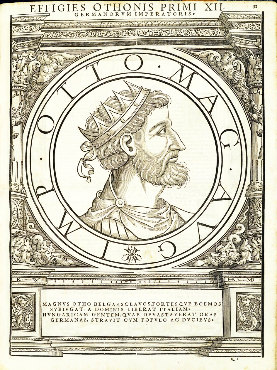Otho I Magnus, Illustration aus 'Imperatorum romanorum omnium ...