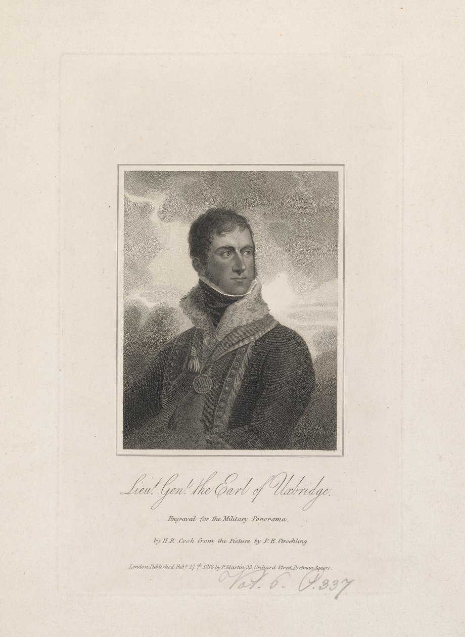 Generalleutnant Henry Paget, der Earl of Uxbridge
