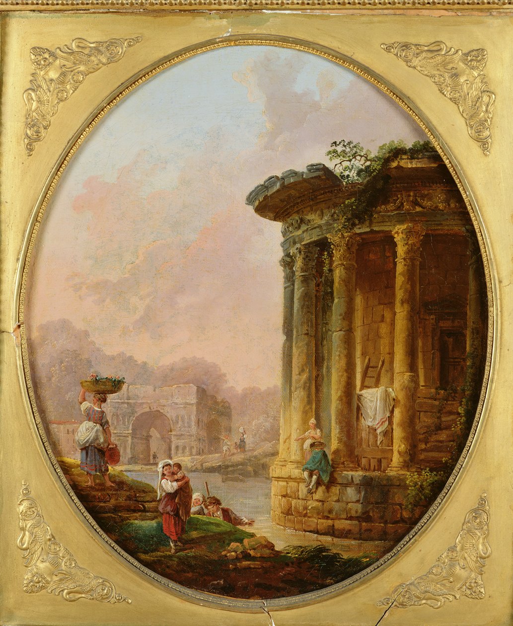 Tempel der Vesta und der Bogen des Janus Quadrifons