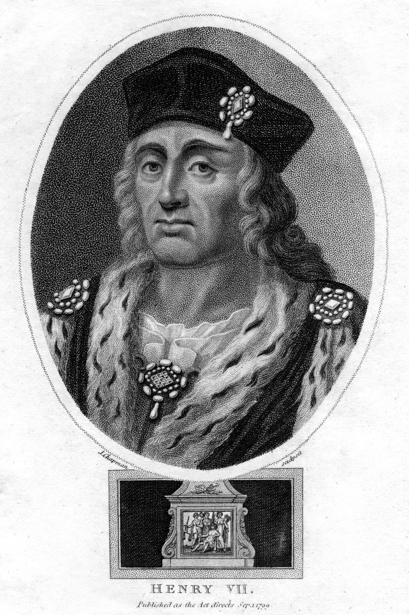 Heinrich VII. von England von J. Chapman: Kunstdruck