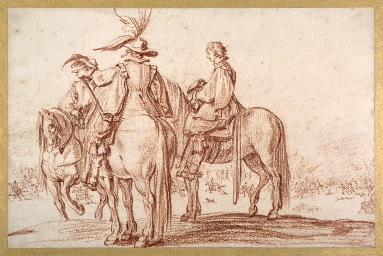 Drei Reiter von Jacques Callot: hochwertiger Kunstdruck