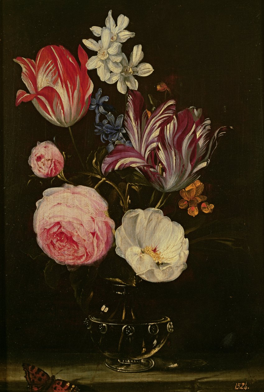 Stillleben mit Blumen von Jan the Elder Brueghel: Kunstdruck