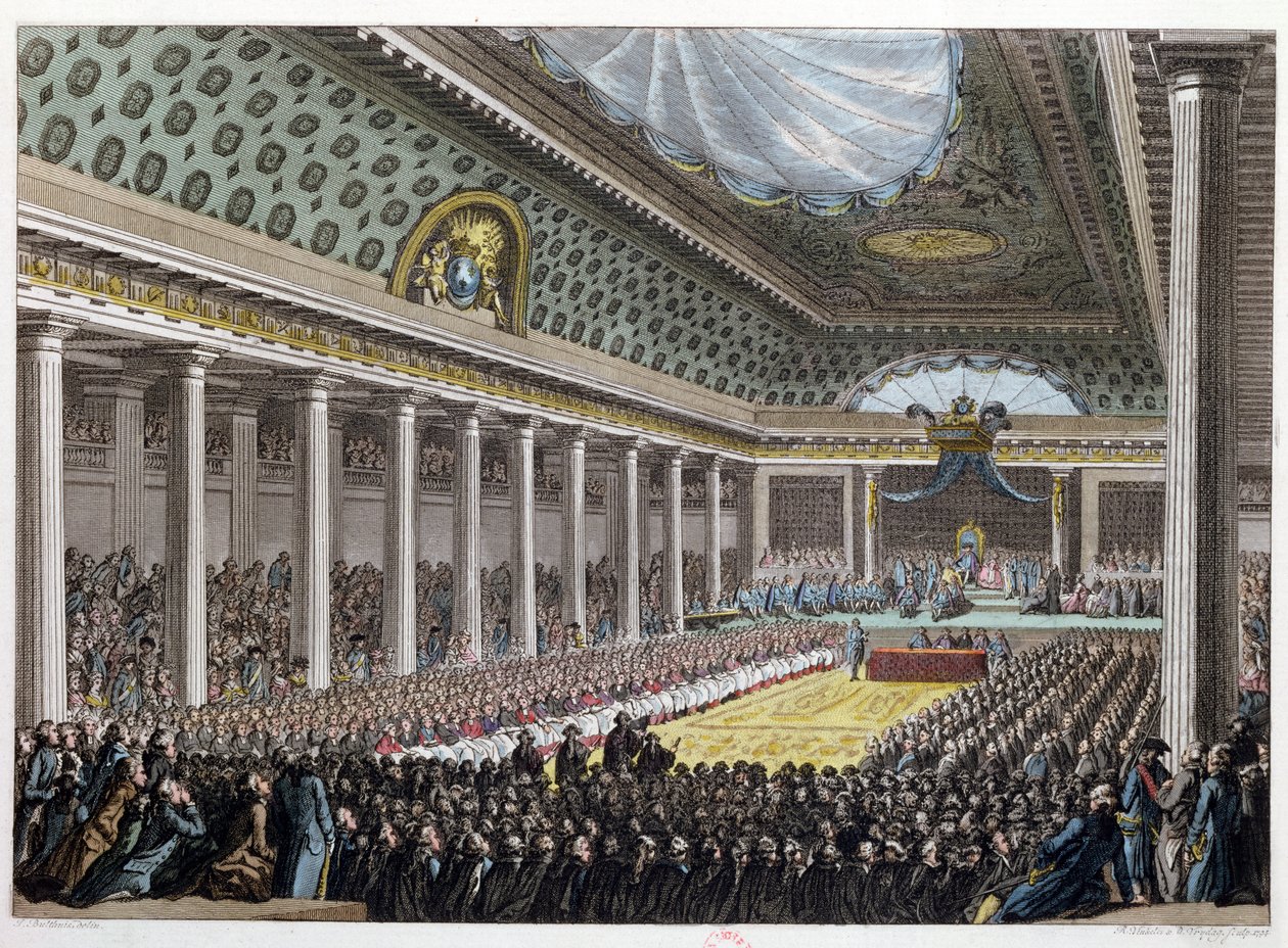Eröffnung der Generalstände in Versailles, 5. Mai 1789, aus 'Tableaux ...