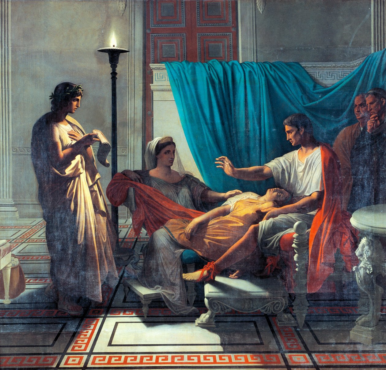 Vergil liest die Aeneis vor Augustus, Octavia und Livia, von Jean Auguste Dominique Ingres