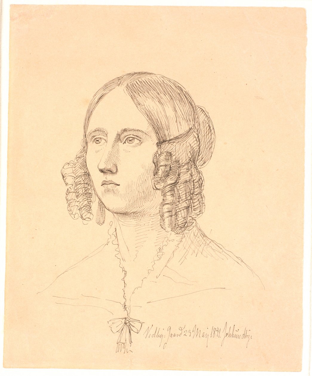 Louise Marie Neergaard von Johan Thomas Lundbye: Kunstdruck