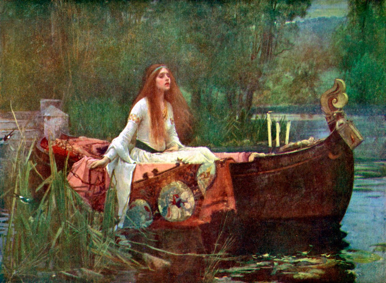 Die Dame von Shalott, 1888, 1923 von John William Waterhouse