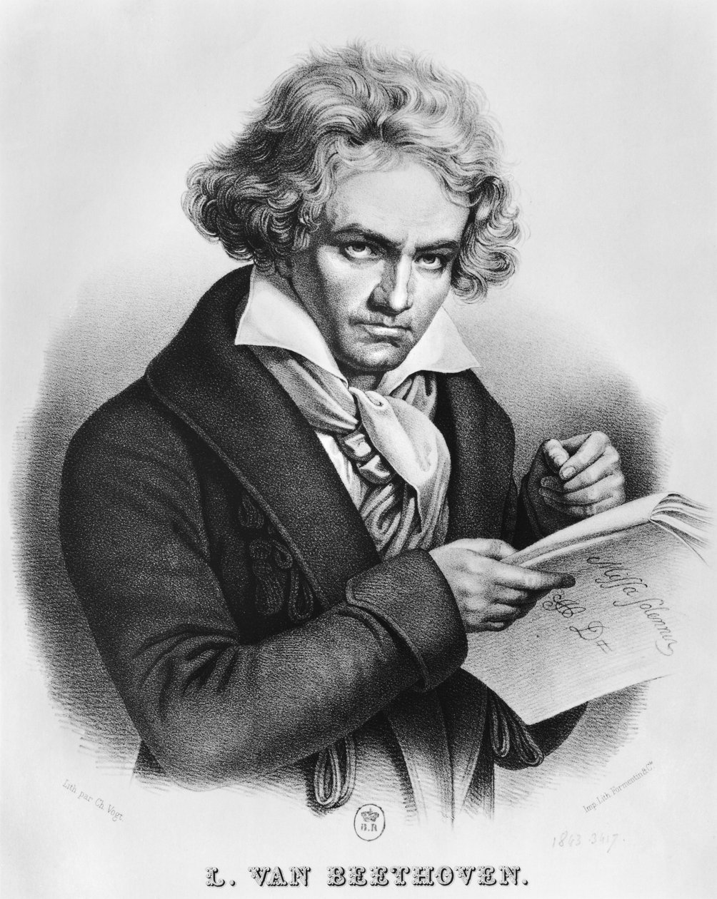 Ludwig van Beethoven (1770-1827) komponiert seine 'Missa Solemnis ...