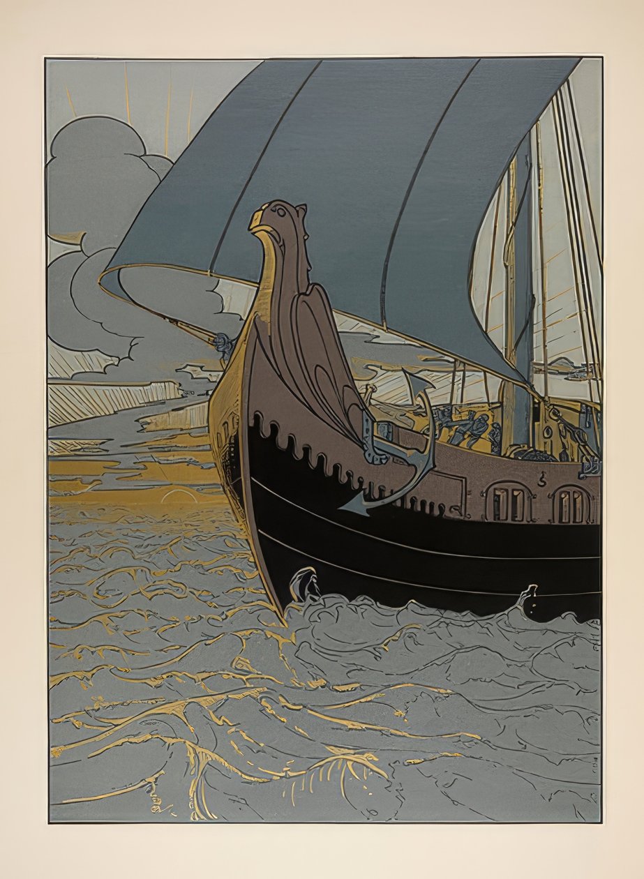 Illustration. Die Nibelungen von Joseph Sattler: Kunstdruck