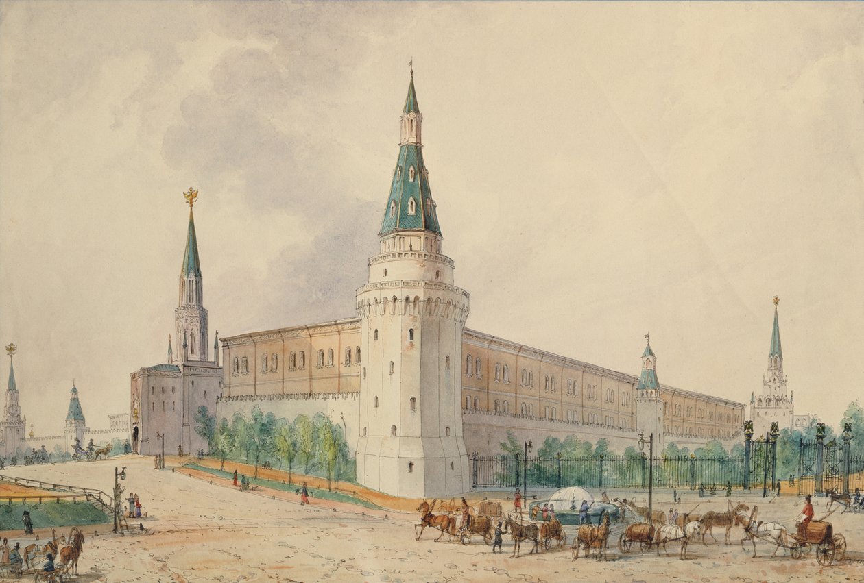 Der Auferstehungsplatz und der Alexander-Garten in Moskau