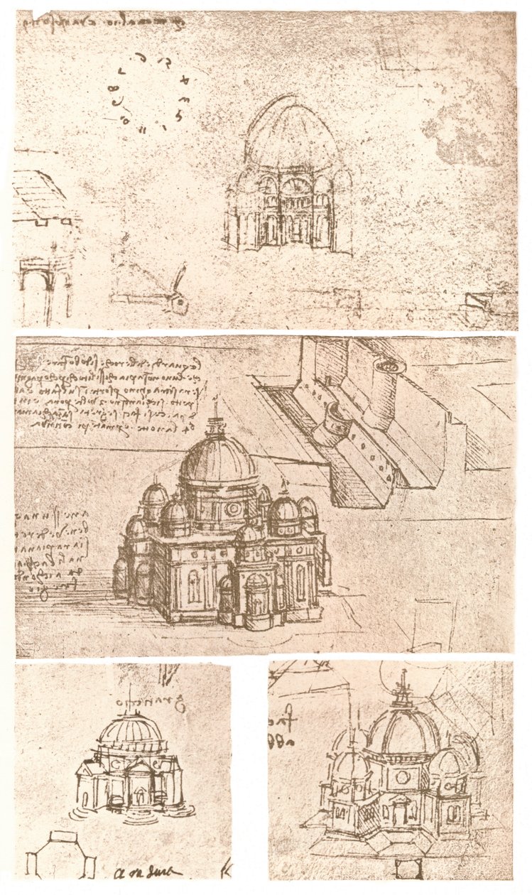 Von Leonardo Da Vinci Entworfene Gebaude