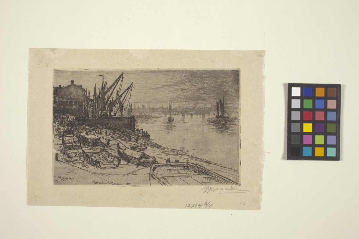 Themse, bei London von Lewis Henry Meakin: Kunstdruck