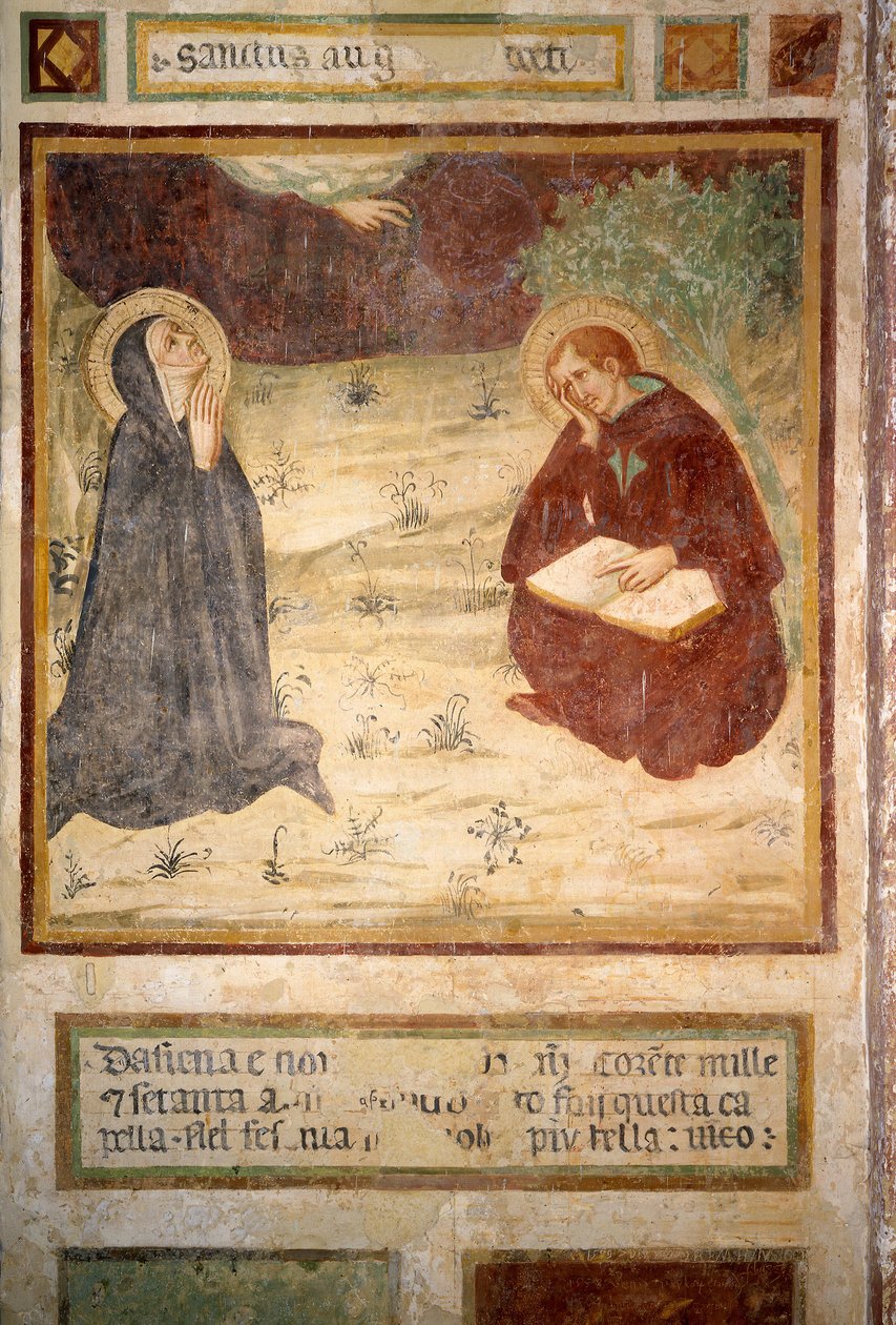 Heiliger Augustinus von Hippo (354-430) und Heilige Monika, Eremo di ...