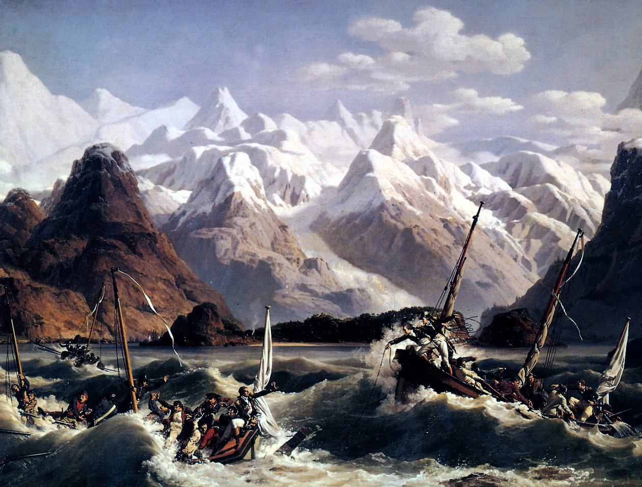 Schiffbruch der Flotte des Seefahrers Jean François de Galaup, genannt ...