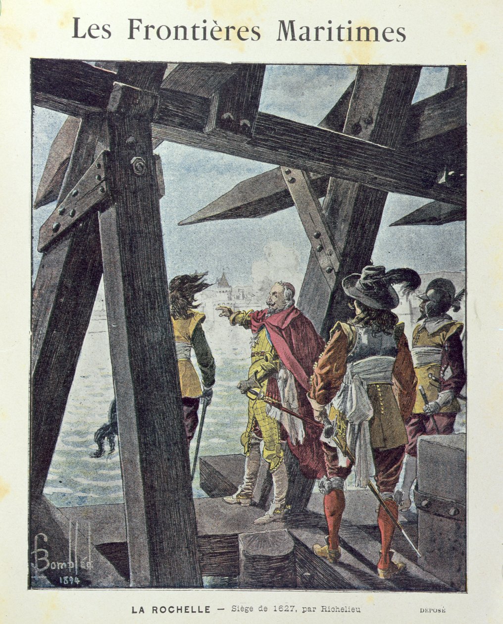 Armand-Jean du Plessis, Kardinal de Richelieu (1585-1642) bei der ...