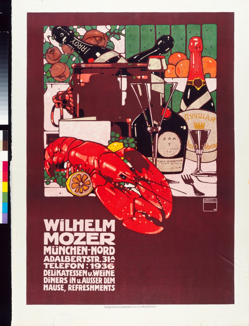Wilhelm Mozer von Ludwig Hohlwein: hochwertiger Kunstdruck