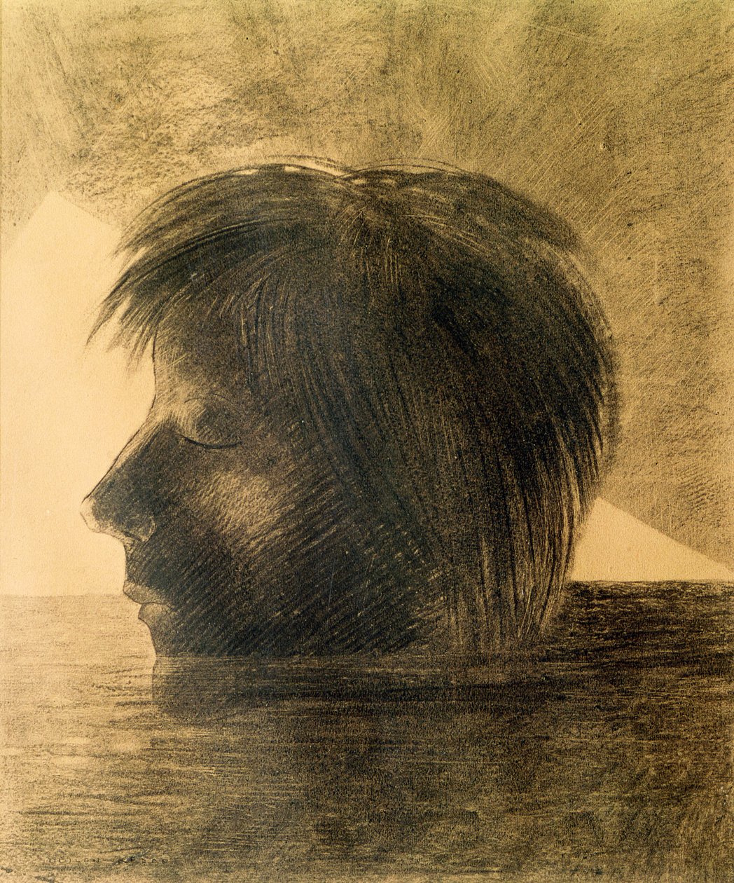 Kopf des Orpheus auf dem Wasser oder Der Mystiker, 1880
