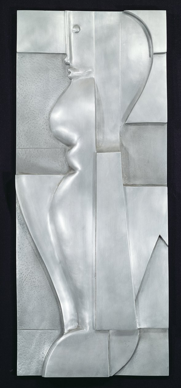Relief H. Abstrakte Figur, 1919 (Aluminium)