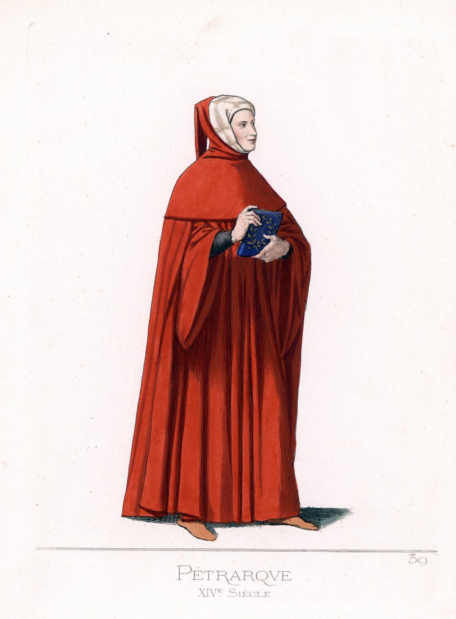 Petrarca (Francesco Petrarca) von Paolo Mercuri: Kunstdruck