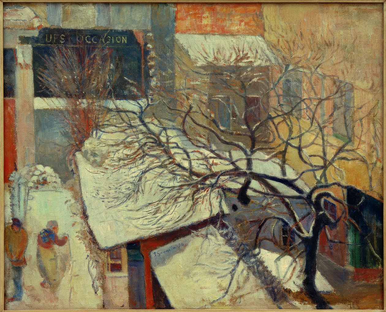 Paris im Schnee von Paul Gauguin: hochwertiger Kunstdruck
