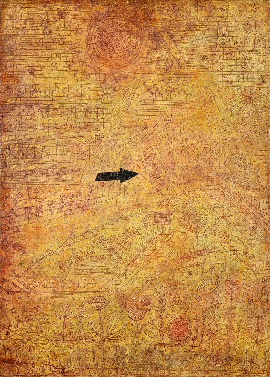 Pfeil im Garten von Paul Klee: hochwertiger Kunstdruck