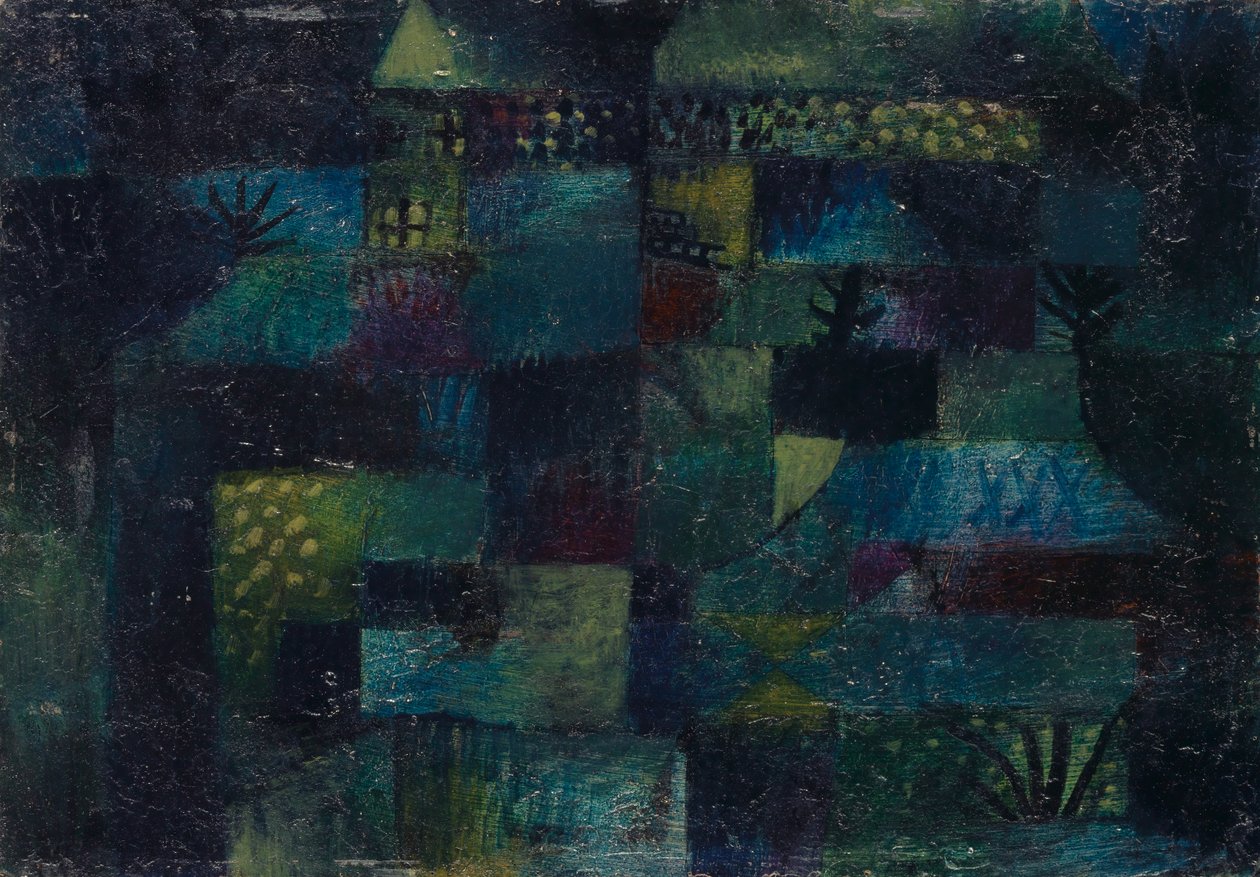 Terrassengarten von Paul Klee: hochwertiger Kunstdruck