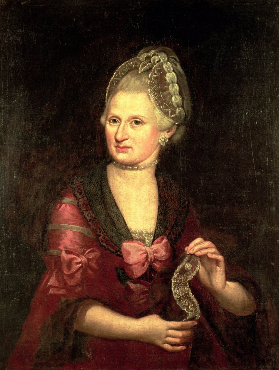Anna Maria Mozart, geb. Pertl, Mutter von Wolfgang Amadeus Mozart, 1775
