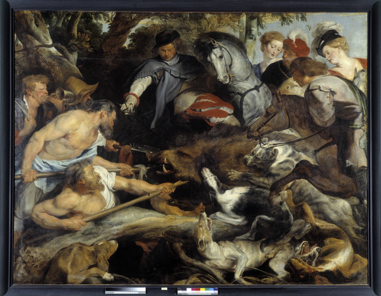 Wildschweinjagd von Peter Paul Rubens: Kunstdruck kaufen