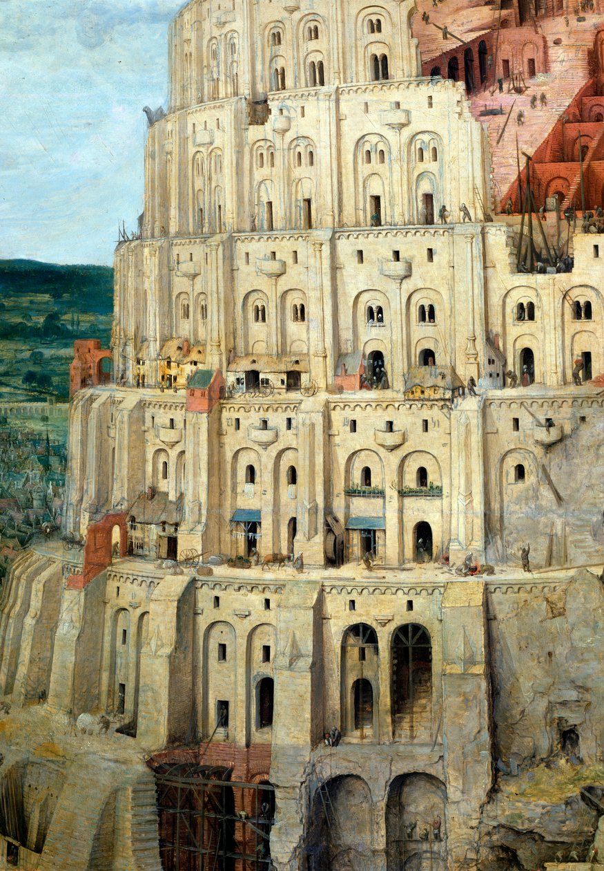 Der Turm zu Babel von Pieter Bruegel the Elder: Kunstdruck