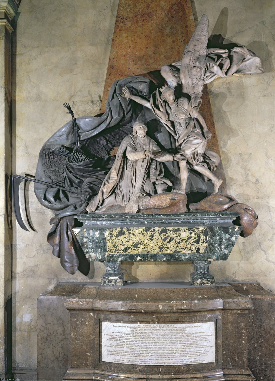 Grab von Jean Baptiste Joseph Languet de Gergy (1675-1750 ...
