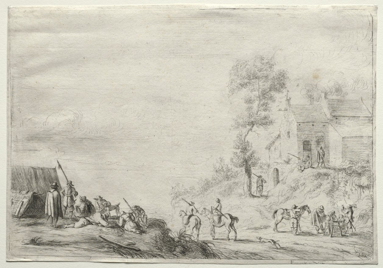 Der Außenposten von Robert van den Hoecke: Kunstdruck