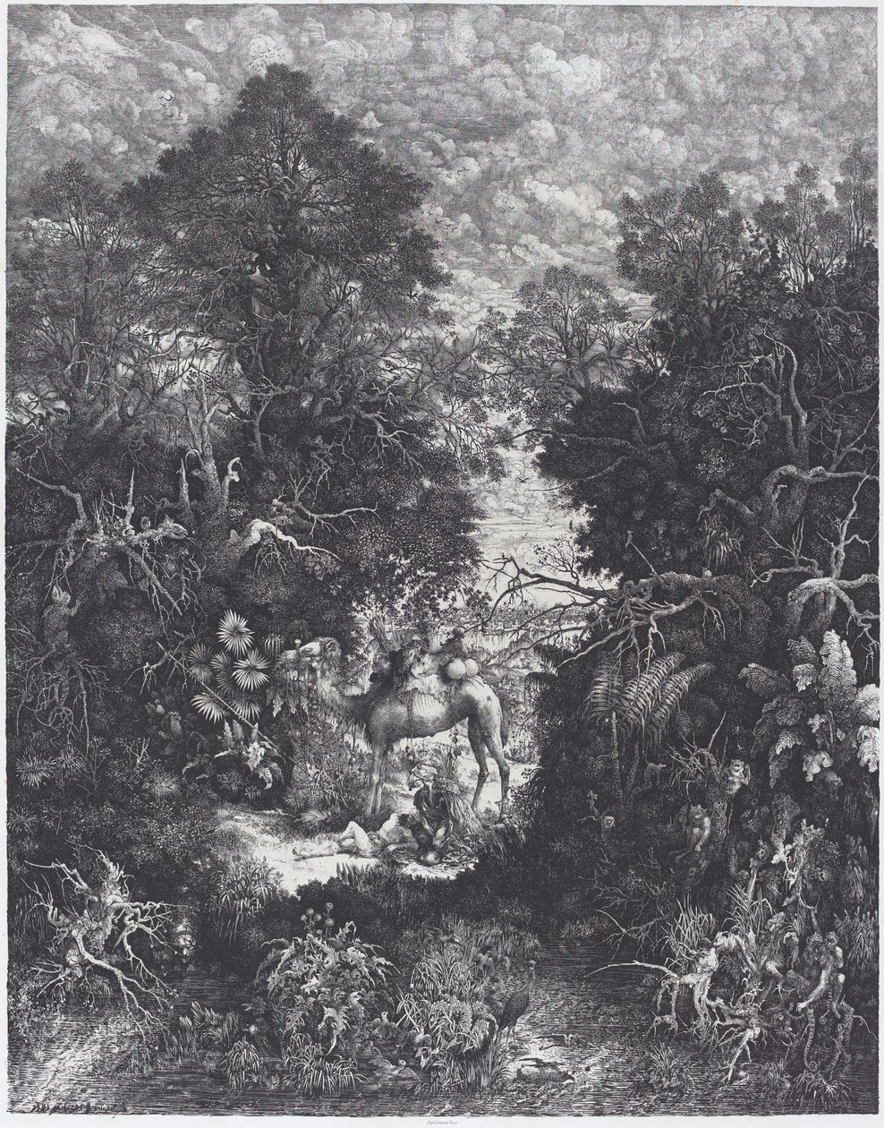 Der barmherzige Samariter von Rodolphe Bresdin: Kunstdruck