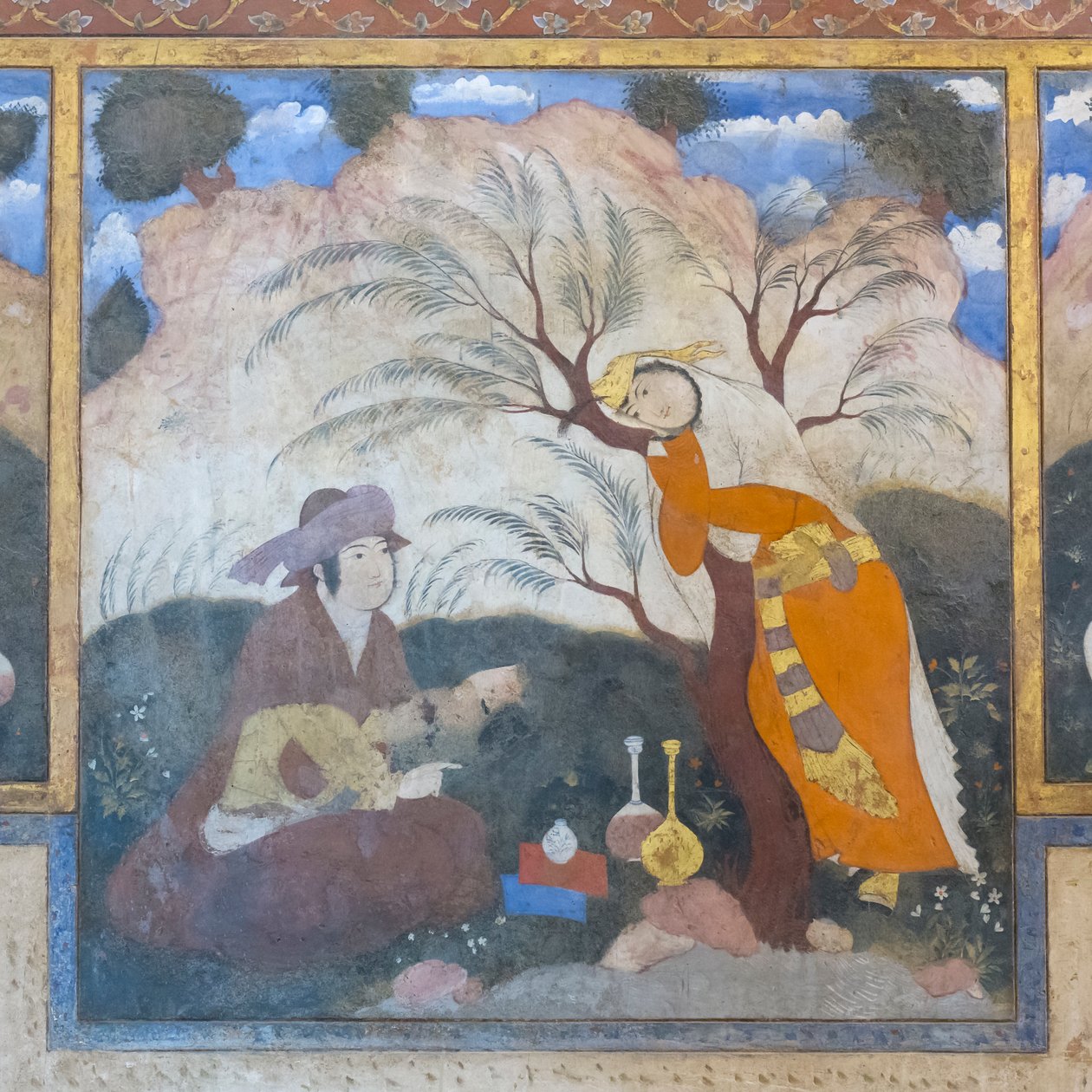 Fresko im Chehel Sotoun Palast, Isfahan, Iran
