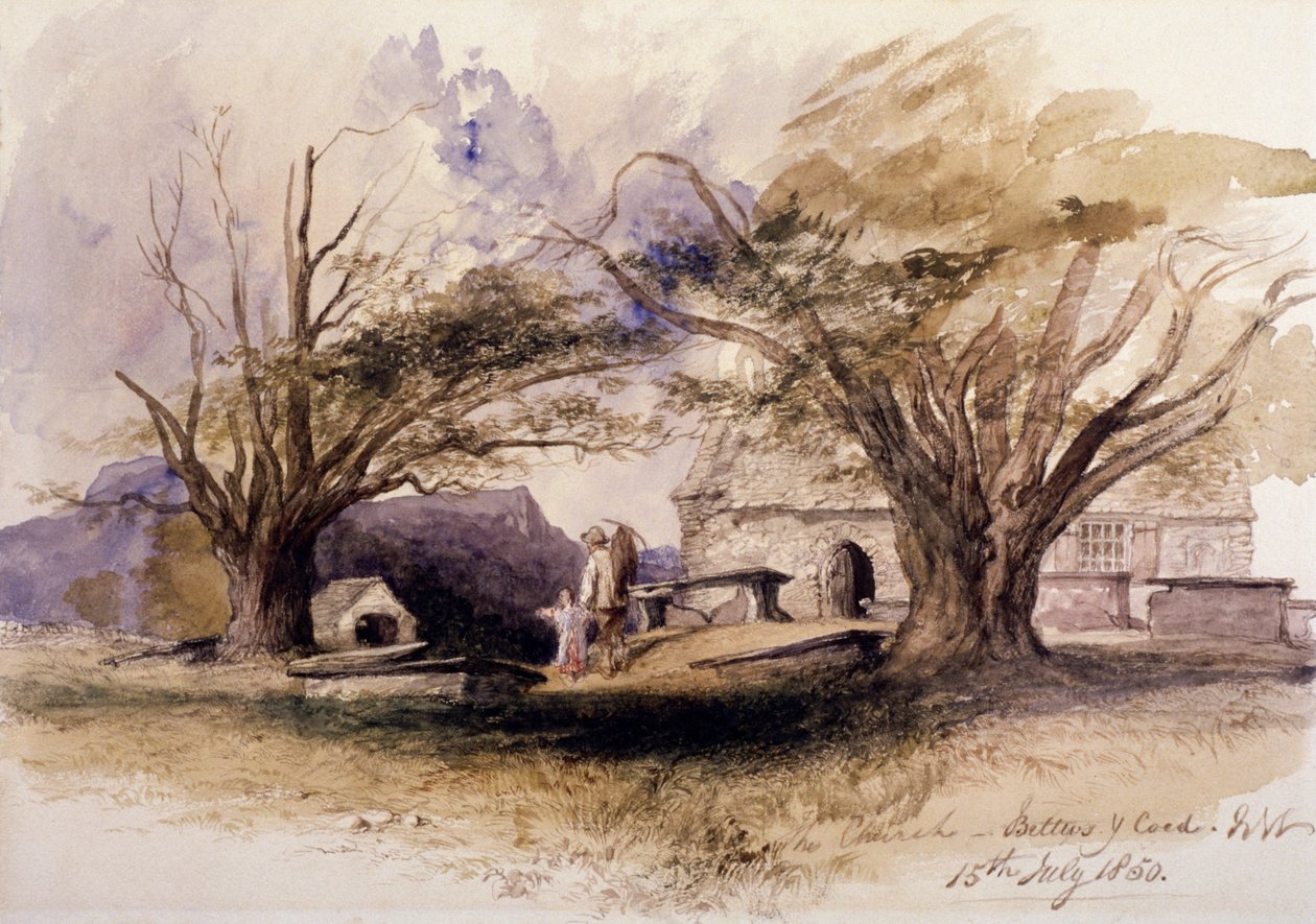 Die Kirche Bettws Y Coed 1850 Bettws Y Coed Gywnedd Wales