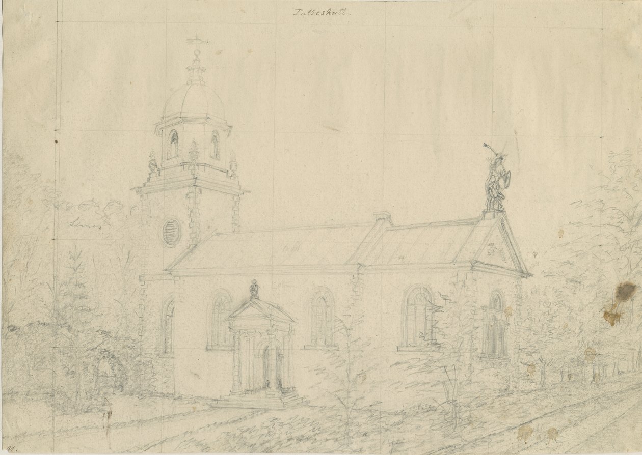 Patshull Kirche von Stebbing Shaw: hochwertiger Kunstdruck